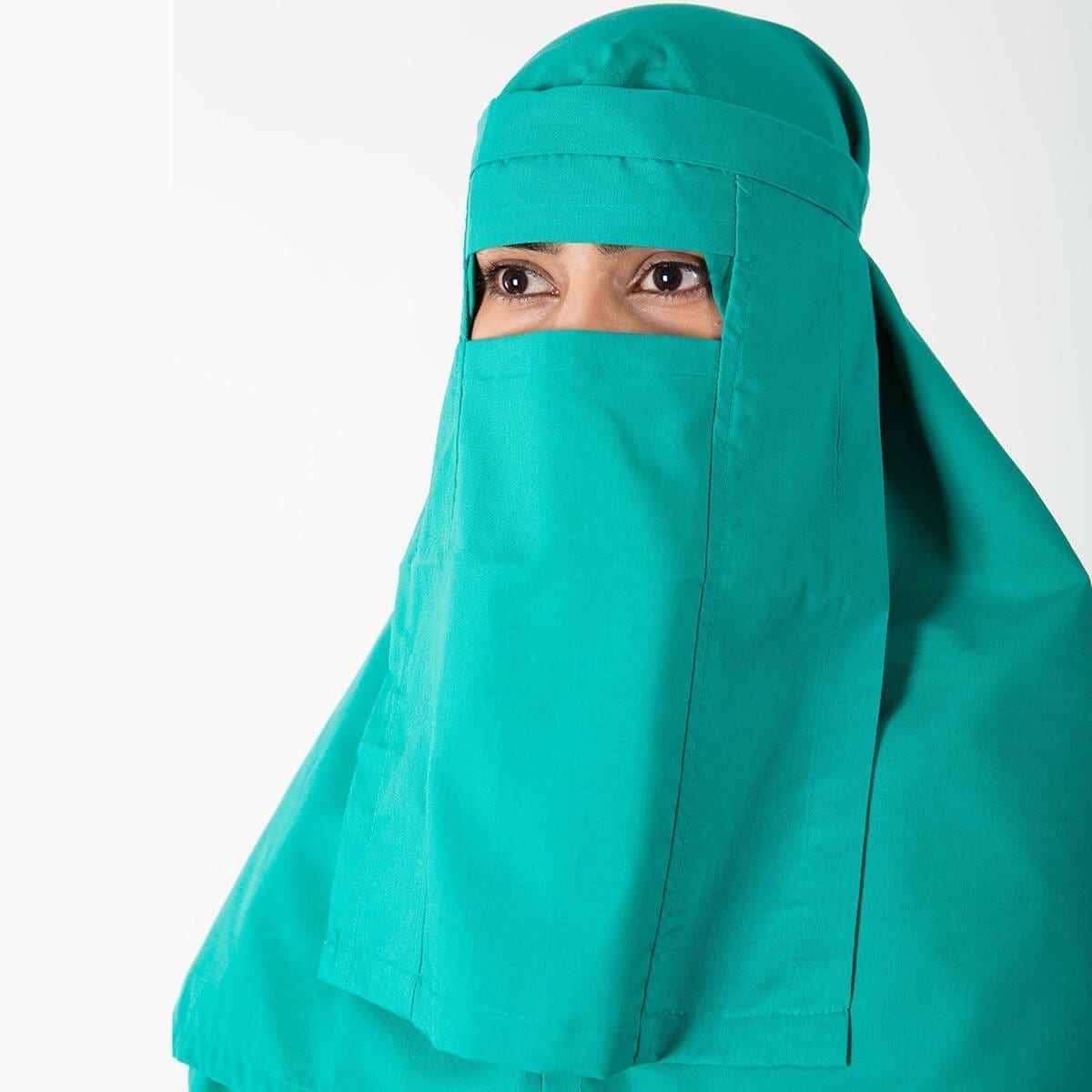 Hospital gown face cover for female Muslim patients | Interweave Healthcare