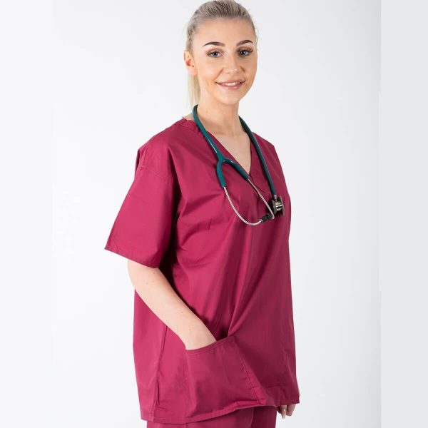 Raspberry Scrubs Tops | Scrub Suits | Interweave Healthcare