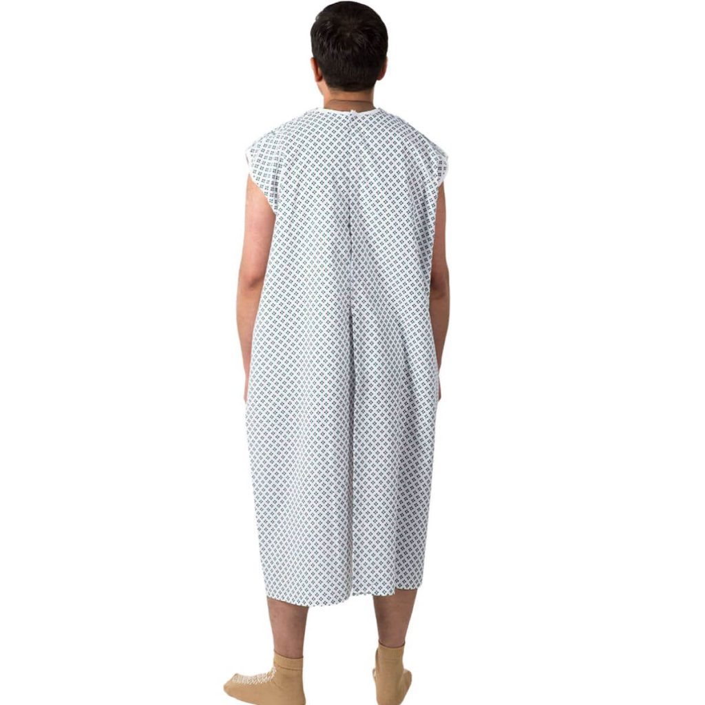 NHS Hospital Gown with Arm Snaps | Interweave Healthcare